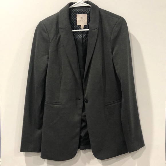 Lila Rose | Jackets & Coats | Lila Rose Stretch Ponte Blazer Charcoal ...